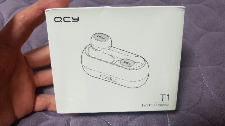 샤오미 블루투스 무선 이어폰 QCY T1 TWS 에어닷 화이트 설정법 및 착용법 에어팟 안부럽다 : 네이버 블로그