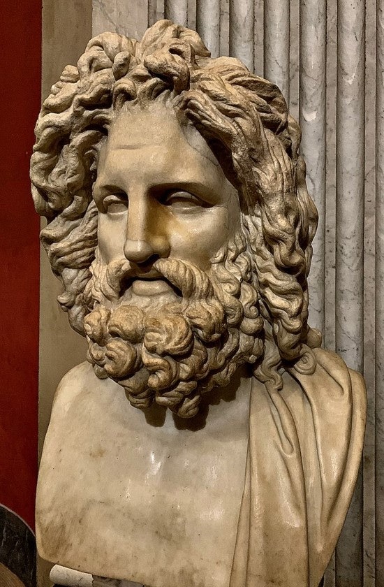 오트리콜리의 주피터, 원형의 방(Sala Rotonda), 피오클라멘티노 박물관(Pio-Clementino Museum ...