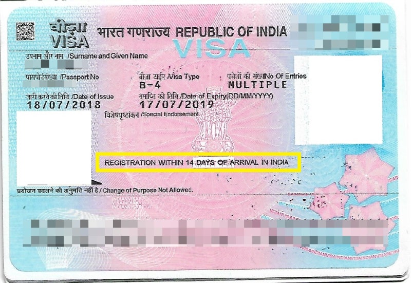 인도에서 FRRO (외국인 등록)을 위한 C-Form 발급 받는 방법 : 네이버 블로그