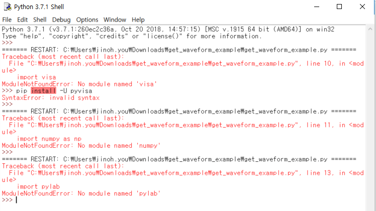 오실로스코프 그래프 PC 저장하기 - 파이썬, pyVisa, Textronix code 사용방법 : 네이버 블로그