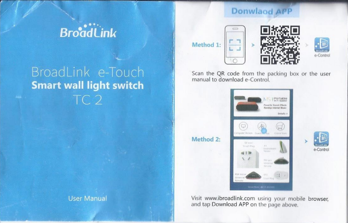 BROADLINK TC2 사용 설명서 : 네이버 블로그