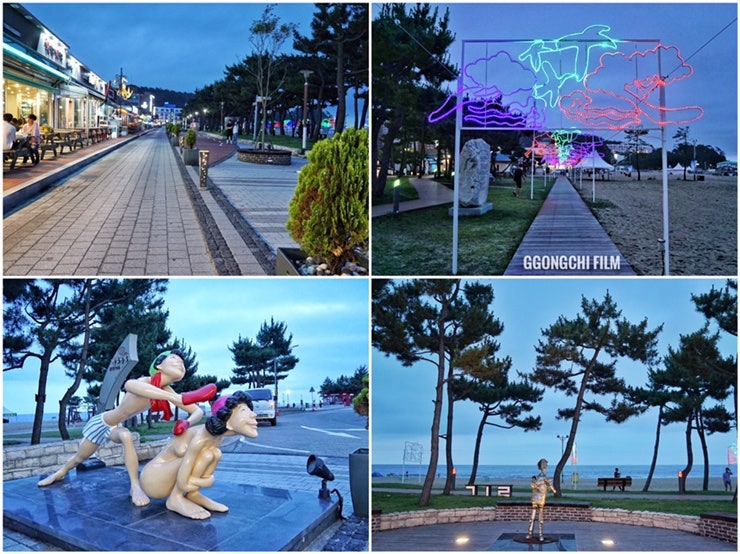 강원도 양양 낙산해변 카페 라메블루 La Mer Bleue Cafe 에서 즐거운 데이트 낙산해수욕장 낙산사 커피