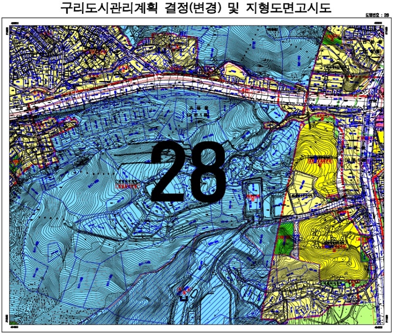구리 도시관리계획도시계획시설 지구단위계획구역 결정변경 및 지형도면 고시 네이버 블로그
