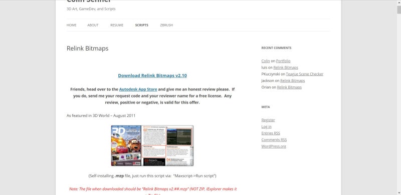 3d max Relink bitmap스크립트 : 네이버 블로그