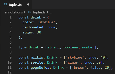 Typescript 0021 - Tuples in Typescript : 네이버 블로그