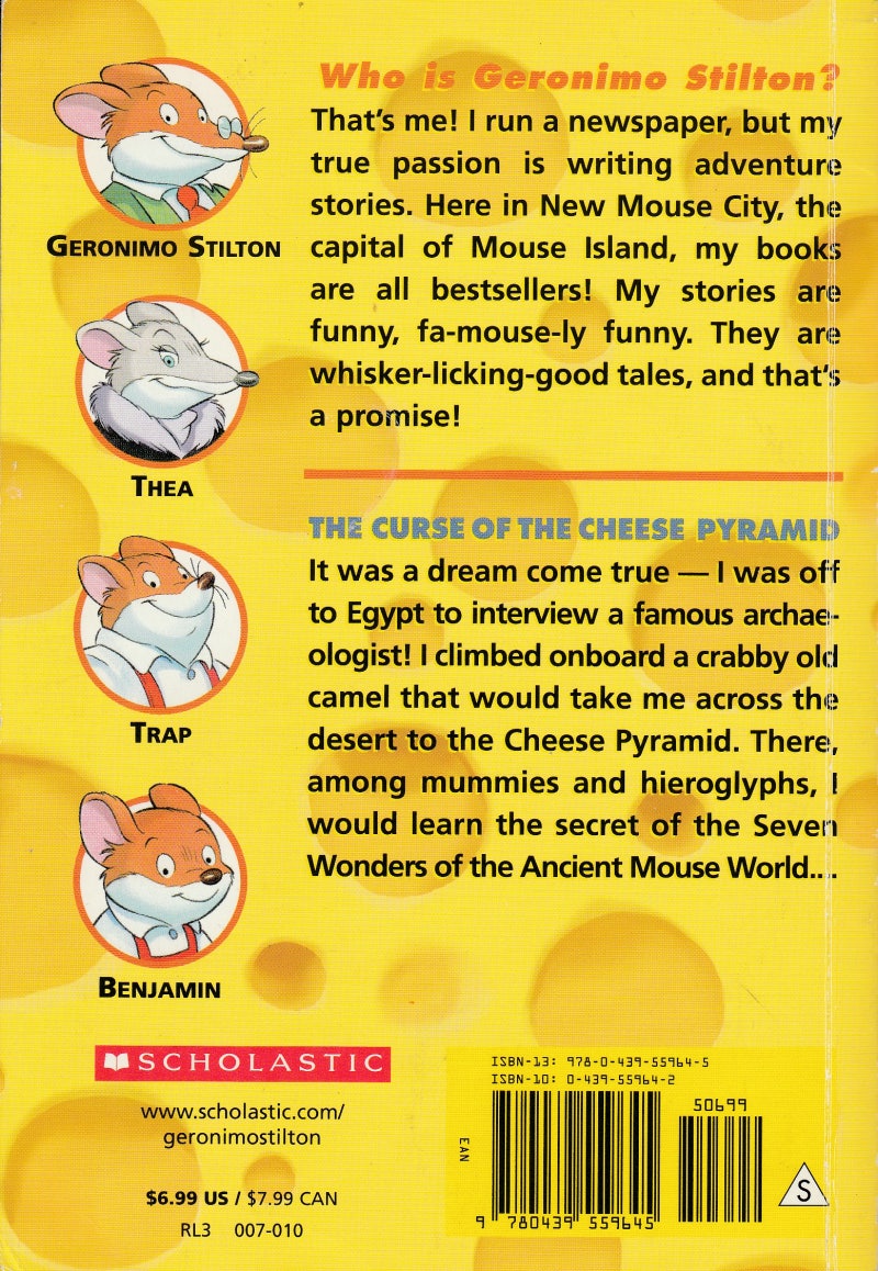 제로니모 스틸턴, Geronimo Stilton #2 [The curse of the cheese pyramid ] : 네이버 블로그
