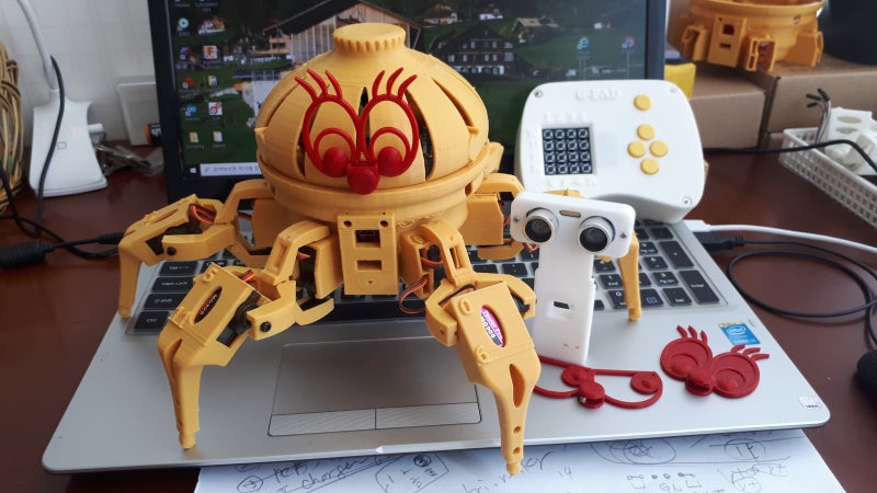 Arduino 12 DOF Vorpal HexaPod Robot (아두이노 6족거미 헥사포드로봇) DIY : 네이버 블로그