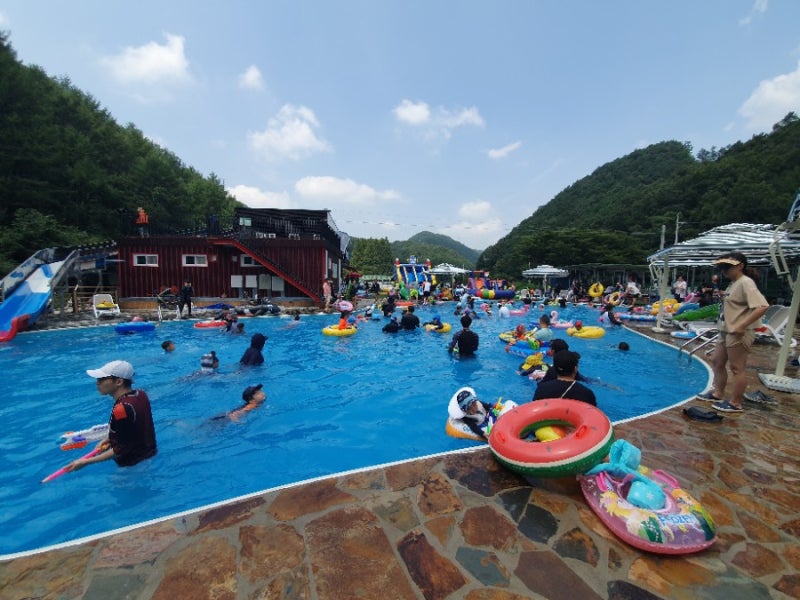 대전 근교 수영장 벌곡랜드 계곡 만큼 좋아 네이버 블로그