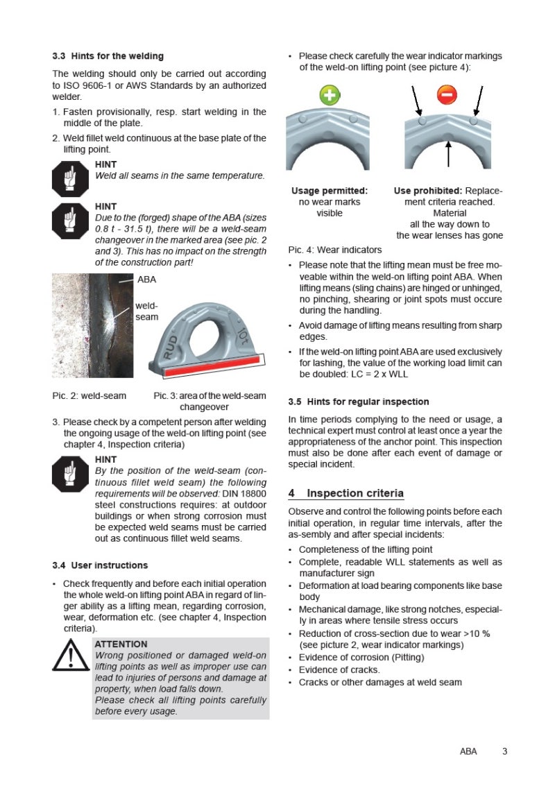 RUD/Lifting Point/루드/리프팅포인트/회전형 아이볼트/아이볼트 /용접 러그 /용접용 러그 /리프팅 러그 /ABA ...