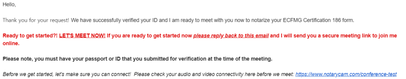 Notarycam (ECFMG certification과정 - Form 186) : 네이버 블로그