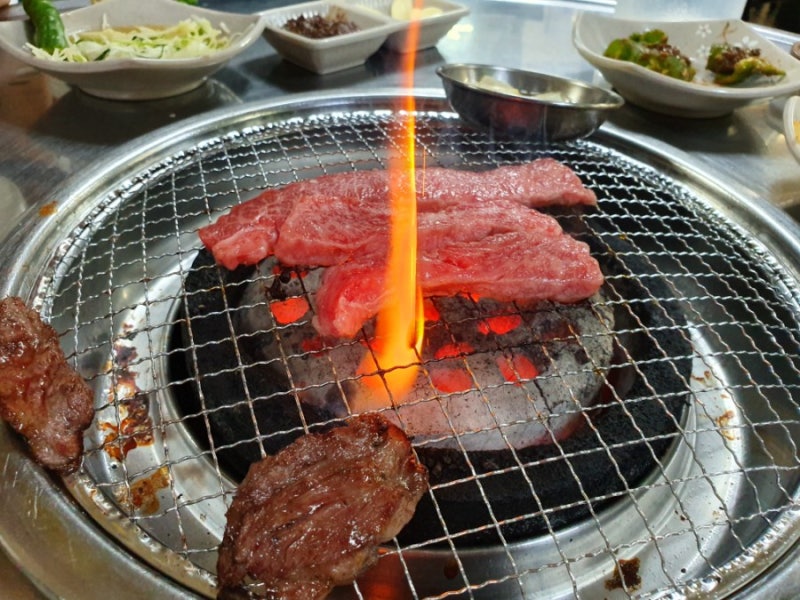 강원도 정선 한우리 강원랜드 하이원 맛집 한우리 투뿔 한우 연탄구이 솔직후기~ 네이버 블로그
