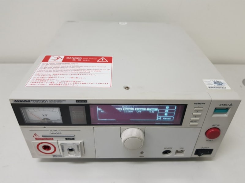기쿠수이 TOS5301 AC/DC 내전압시험기(AC 최대5kV, DC 최대6kV) 렌탈 및 중고판매 : 네이버 블로그