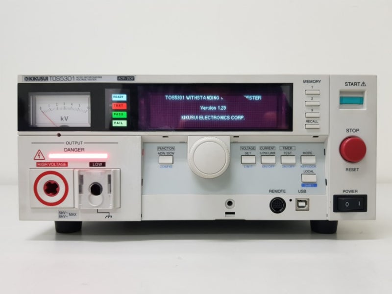기쿠수이 TOS5301 AC/DC 내전압시험기(AC 최대5kV, DC 최대6kV) 렌탈 및 중고판매 : 네이버 블로그