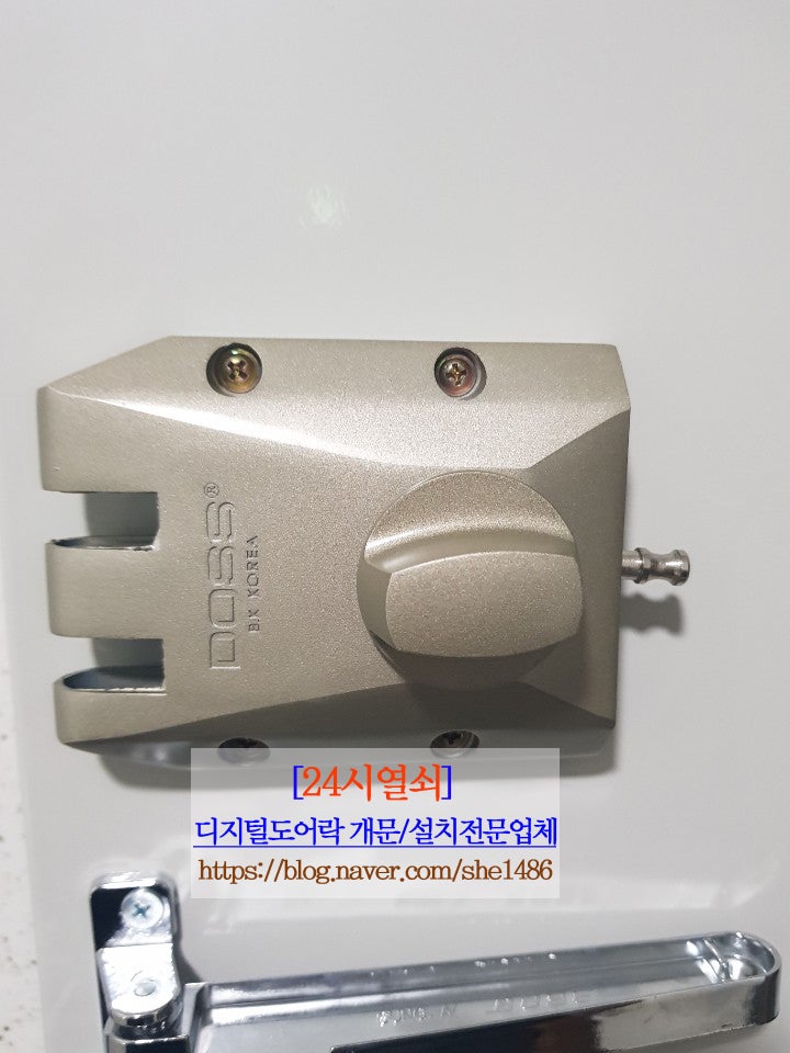 24시열쇠 도어록개문설치전문업체 고양일산파주 운정김포일산 가좌동 리버 하이빌 현관 보조키 도스doss 열어 드림