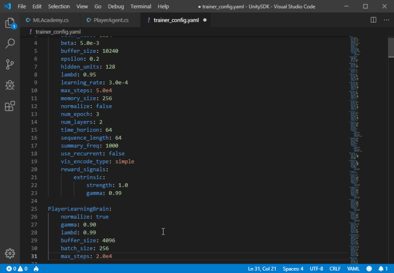 [Unity 2019] 유니티 머신러닝(Machine Learning) ml-agent 05 텐서플로에 의한 강화학습 테스트 ...
