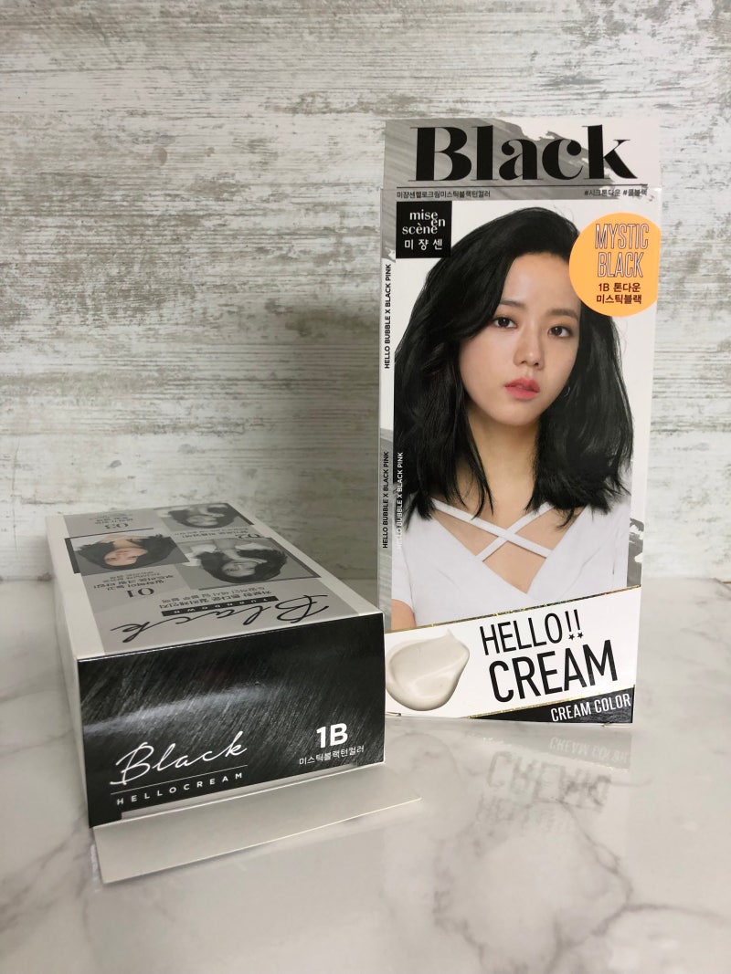 셀프염색후기 올리브영 염색약 미쟝센 1b 미스티블랙 쿨블랙으로 톤다운하기 네이버 블로그