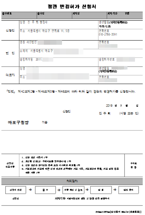 법인 정관변경 및 주무관청 신청 허가 절차 네이버 블로그