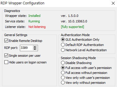 RDP Wrapper - Windows 10 원격데스크톱 다중접속 : 네이버 블로그