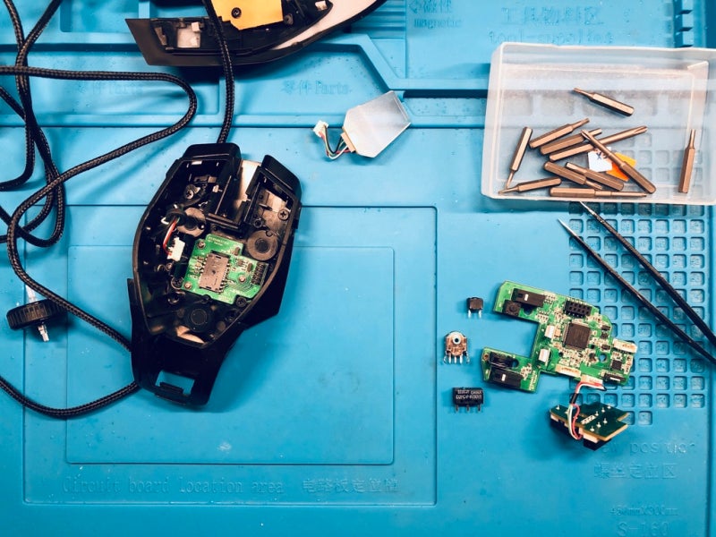 Corsair M65 mouse switch (커세어 마우스 분해, 스위치 교체) : 네이버 블로그