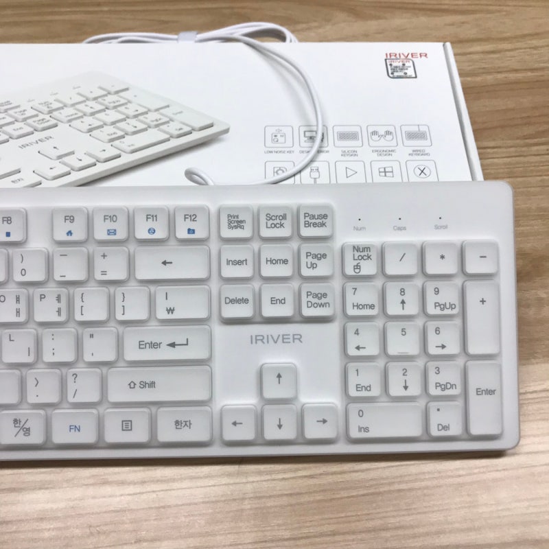 Iriver 사무용 키보드 아이리버 무소음 유선 키보드 추천 Iriver Usb 유선 아이솔레이션 키보드 Ir
