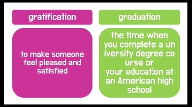 [동백영어] 헷갈리는 어휘 gratification vs graduation : 네이버 블로그
