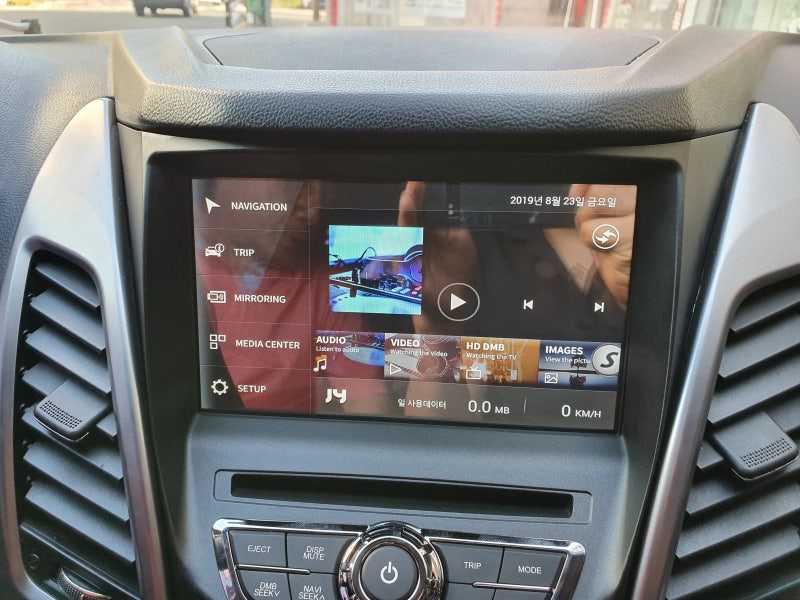 인천 강화도 뉴코란도C 순정네비교체JY커스텀LCA10과N7000라이브일채형매립 : 네이버 블로그