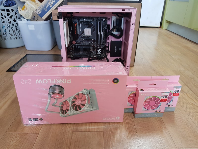 남자의 색 darkFlash DLM22 Pink (핑크) 케이스와 ID-COOLING PINKFLOW 240 후기 : 네이버 블로그