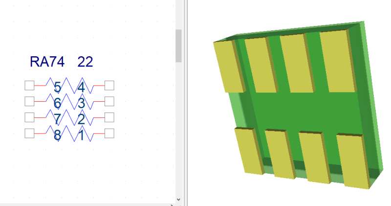 Resistor array smd Footprint 만들어보자. : 네이버 블로그