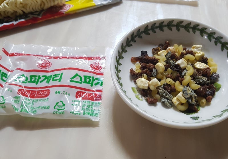 오뚜기 스파게티 라면 스파게티면 칼로리열량 및 영양성분 정보 나트륨 함량 네이버 블로그