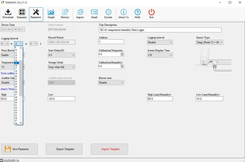 Elitech MAXMIN-24 온습도 기록계/온습도 데이터로거/GMP온습도 로거/24시간 최대,최소값 Reset : 네이버 블로그