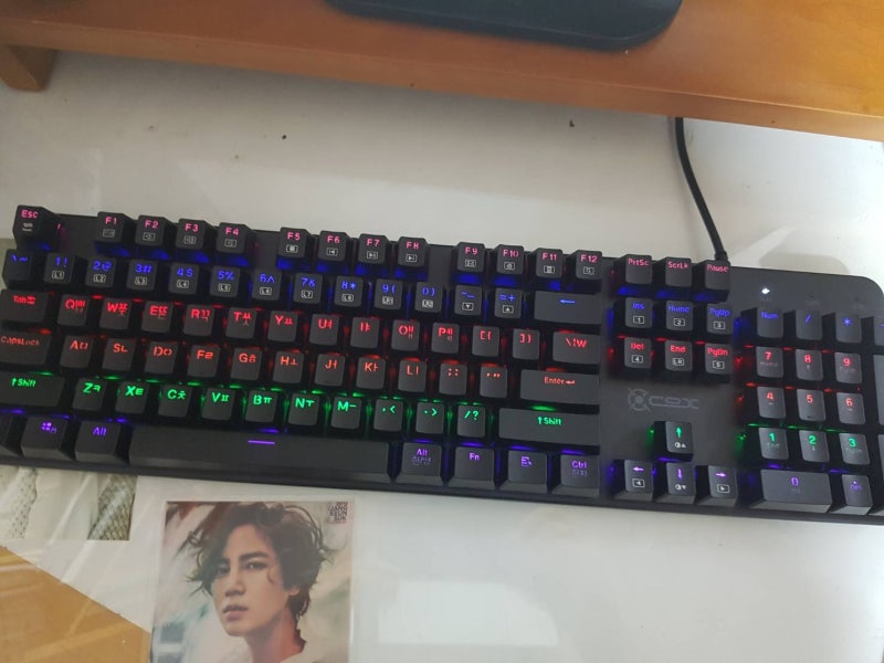 상품리뷰:)COX 콕스 CK420 교체축 레인보우 LED 게이밍키보드-대만족 사용후기^^ : 네이버 블로그