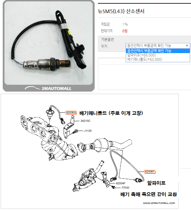SM5 L43 산소센서 : 네이버 블로그