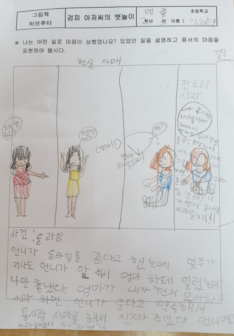 그림책 하브루타 105검피 아저씨의 뱃놀이day 2규칙 용서 네이버 블로그