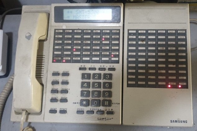 삼성인터폰 경비실기 초소기 SHT-5500S나 SHT-552XS을 삼성 신형 경비실기 SHT-587WS 교체 : 네이버 블로그