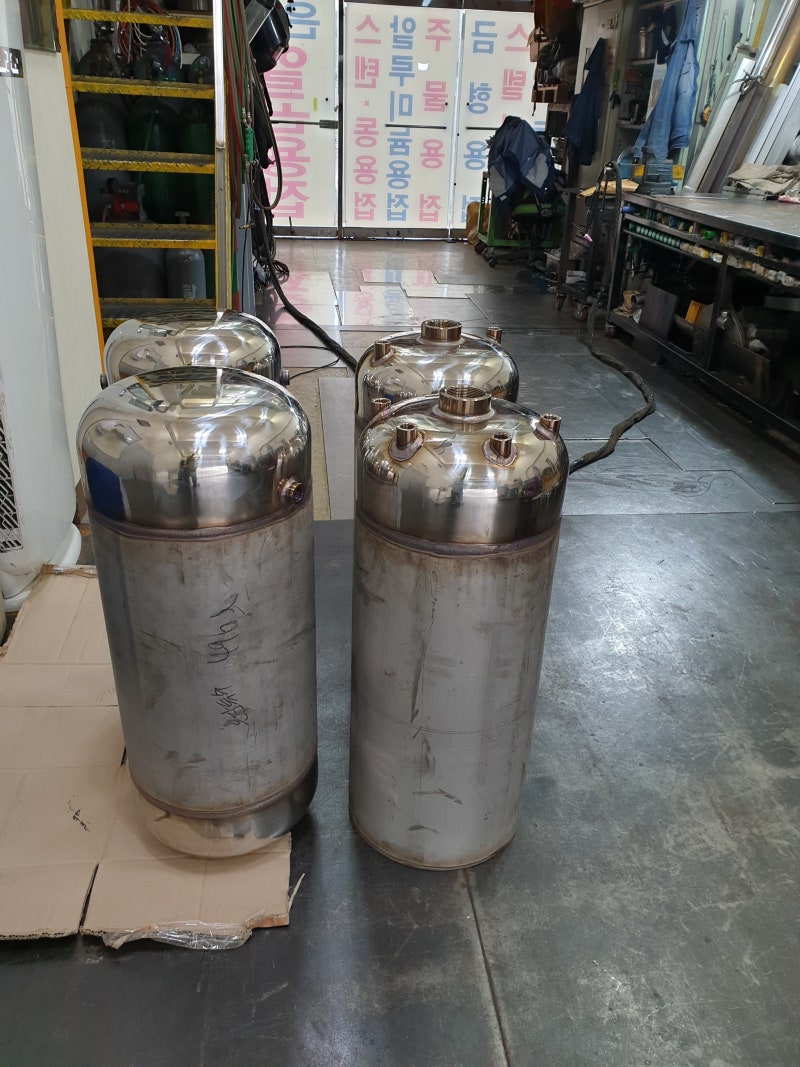 압력용기제작sus304 Air Tank 에어탱크탱크제작스텐레스 용기알곤용접스텐장비제작알루미늄용접주물용접열교환기