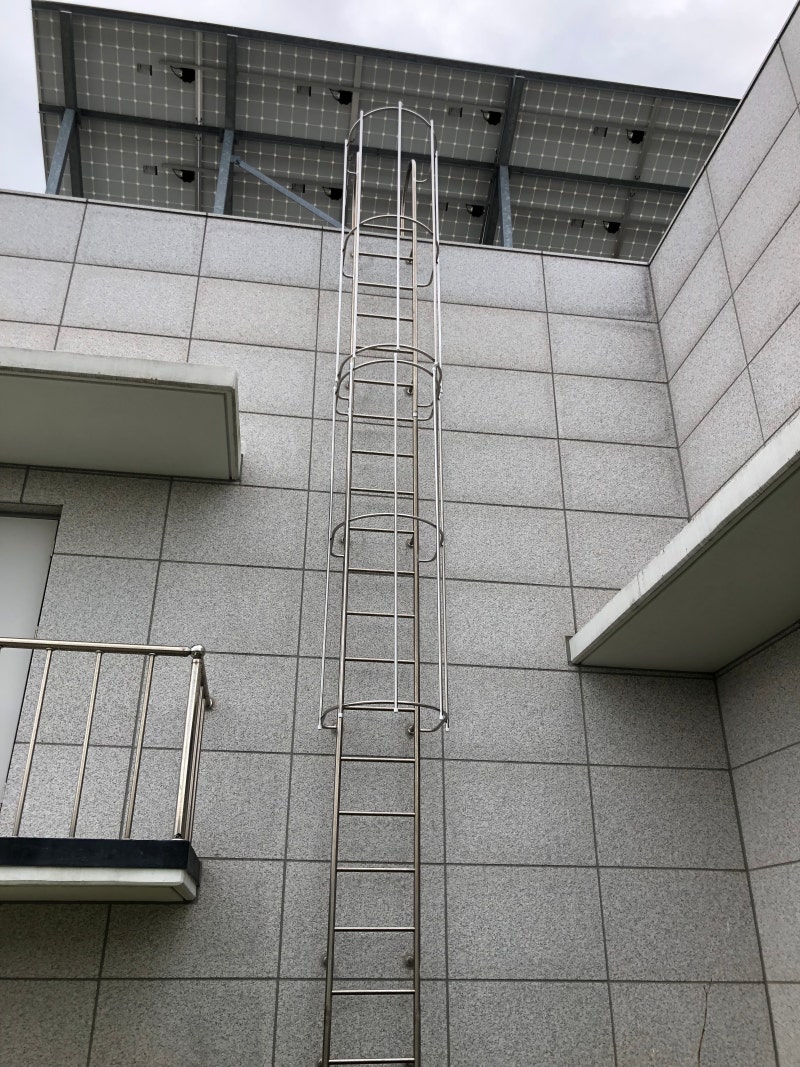 수직사다리제작 등받이울 제작설치 옥상사다리 튼튼하게 네이버 블로그