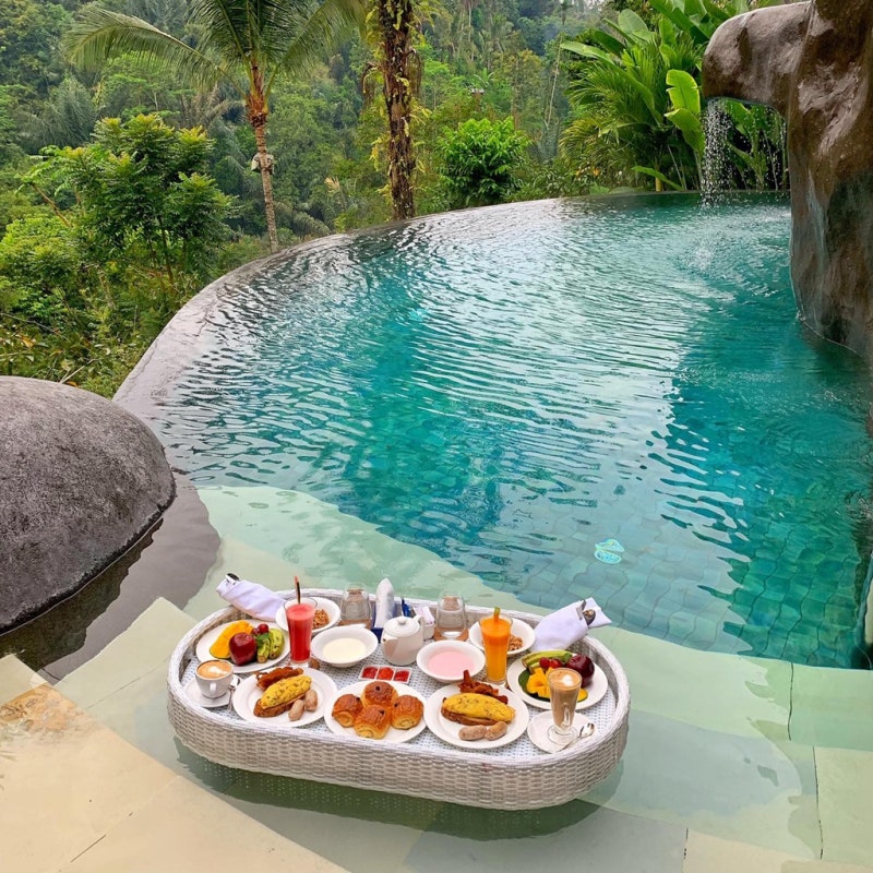 발리여행 : 파드마 우붓 플로팅 조식 예약하기/Padma Resort Ubud, Floating Breakfast : 네이버 블로그