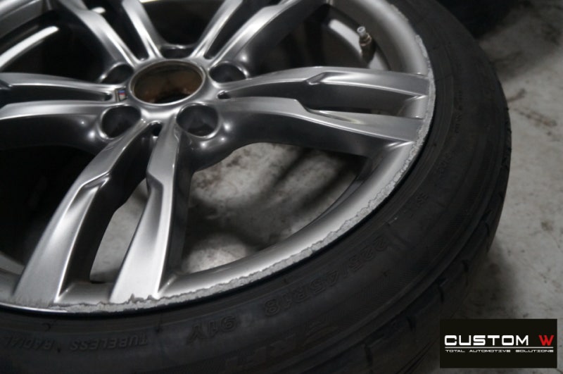 Bmw F30 320d 휠 상처 수리 후 고스트 크롬 휠도색 And 부식 녹 제거 후 캘리퍼 도색 네이버 블로그