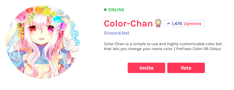 [디스코드 봇 TIP!] Color-Chan - 쉽게 닉네임 색깔을 바꿀 수 있는 봇! : 네이버 블로그