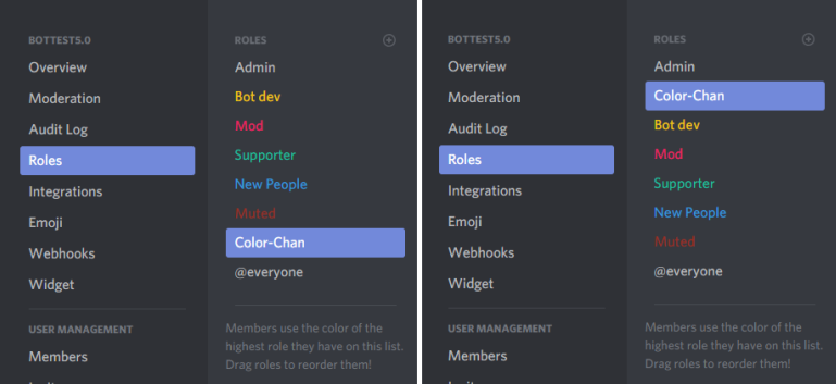 [디스코드 봇 TIP!] Color-Chan - 쉽게 닉네임 색깔을 바꿀 수 있는 봇! : 네이버 블로그