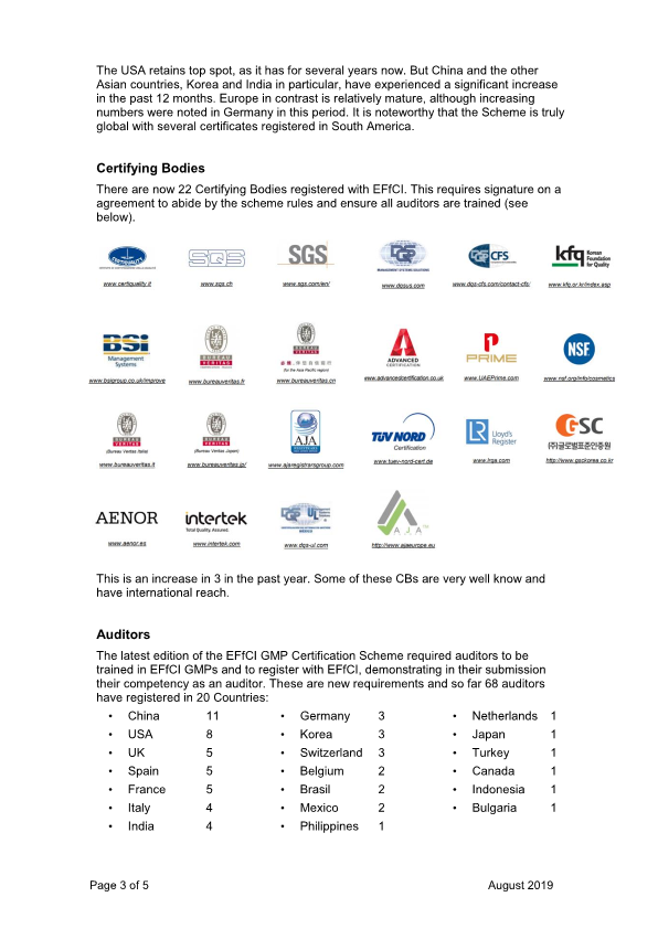 EFfCI GMP 인증사 및 인증기관 현황 : 네이버 블로그
