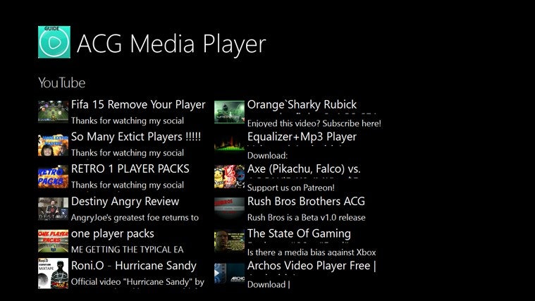 윈도우10 범용 미디어플레이어-ACG Player : 네이버 블로그
