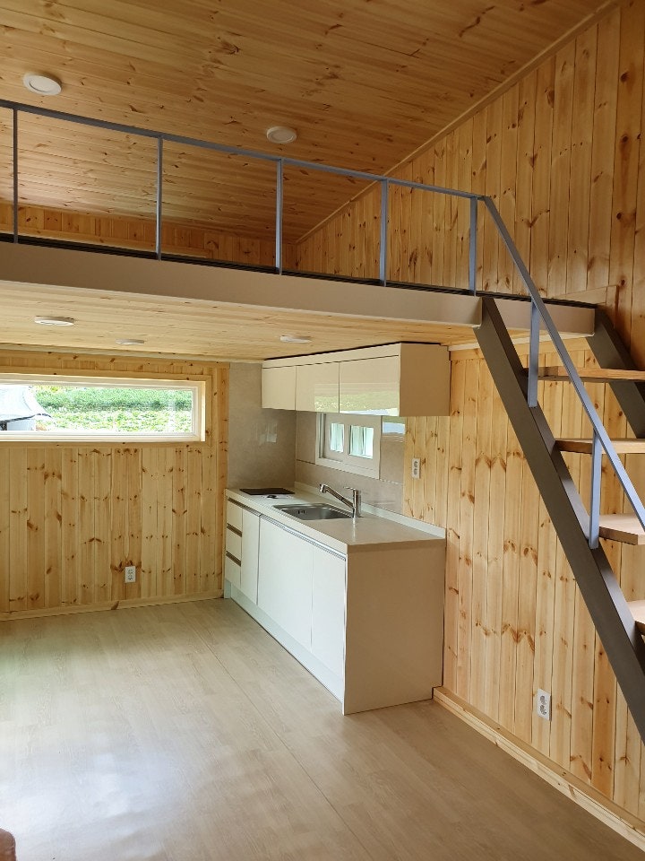 초록뜰건축디자인 6평이동식 주택 통큰충북괴산농막 ~^^ : 네이버 블로그