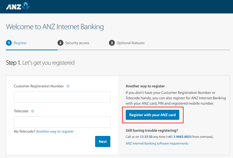 호주 은행 ANZ 인터넷 뱅킹 등록(register) 하는법 : 네이버 블로그