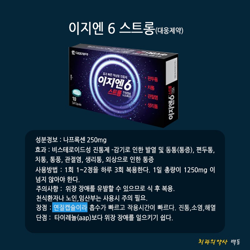 이지엔6 약사가 알려주는 이지엔6 종류와 복용법이지엔프로 Vs 이지엔이브 Vs 이지엔애니 Vs 이지엔스트롱 이지엔에이스