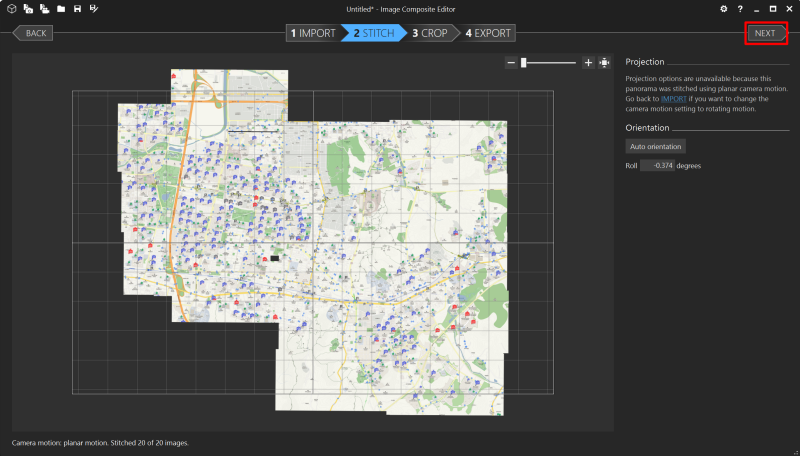 큰 지도 만들기와 분할 인쇄 프로그램으로 출력하기 / ICE(Image Composite Editor)+Posteriza ...