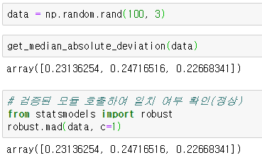 [Python][Numpy] MAD(Median Absolute Deviation) 만들기 : 네이버 블로그