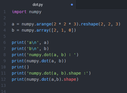 Python numpy.dot() : 네이버 블로그