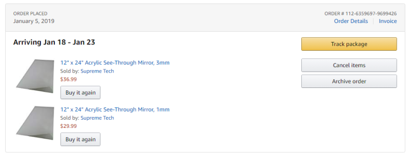 부품리뷰 : 강화유리 또는 아크릴 타입의 하프미러, 투웨이미러, 2 WAY MIRROR, 매직미러, 스마트미러 EP1 : 네이버 블로그