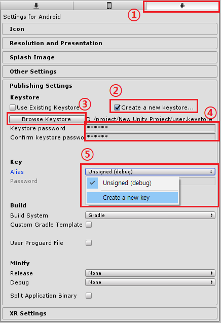 Unity Android Keystore 생성하기 : 네이버 블로그